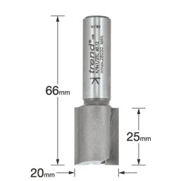 Trend 4/6X1/2TC 1/2" Straight Cutter 20mm x 25mm - Screwfix