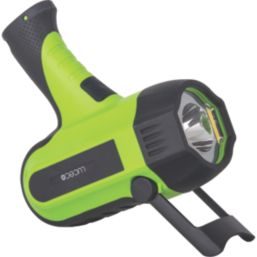Luceco Rechargeable LED Inspection Light Black/Green 600lm - Screwfix