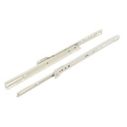 Smith & Locke Cream Bottom Fix Drawer Runners 349mm 2 Pack - Screwfix