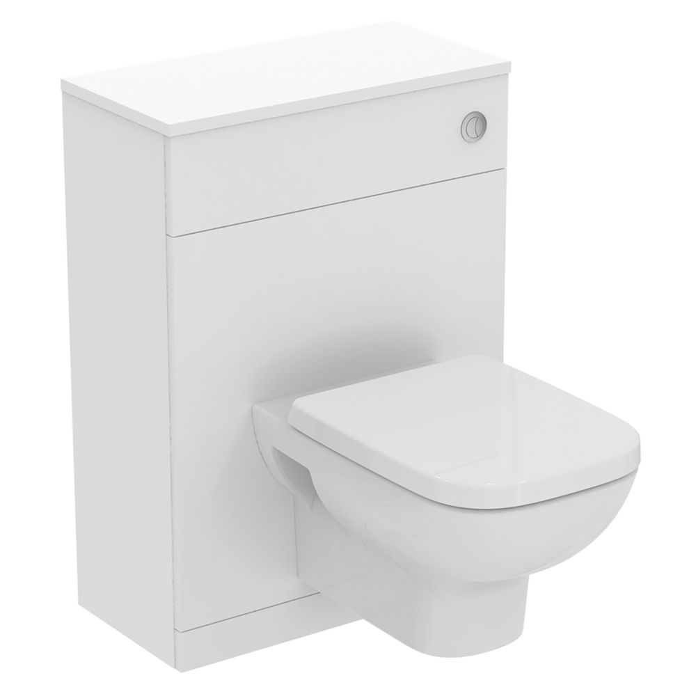 Ideal Standard i.life A WC Unit White Matt 600mm x 845mm x 835mm - Screwfix