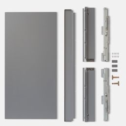 Essentials Soto Standard Drawer Box Matt Grey 1000mm - Screwfix
