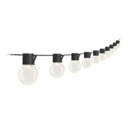 4lite Antheia 4.2m Outdoor LED Solar-Powered Festoon Lights 46lm - Screwfix