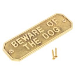 GateMate 'Beware of the Dog' Sign 55mm x 160mm - Screwfix