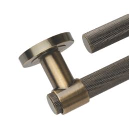 Designer Levers Kensington Knurled Lever on Rose Door Handle Pair ...