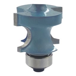 Erbauer 1/4" 0° Round Nose Shaped Router Cutter 25.4mm x 17.5mm - Screwfix