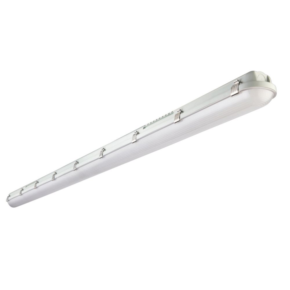 Saxby Single 4ft Maintained Emergency LED Batten 35W 4900lm - Screwfix