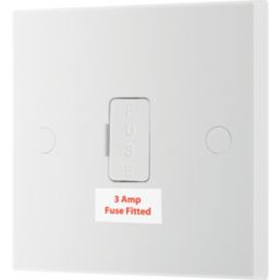 British General 3A Unswitched Fused Spur White - Screwfix