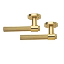 Designer Levers Kensington Knurled Lever on Rose Door Handle Pair ...
