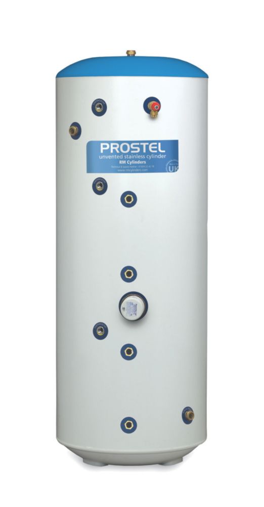 RM Cylinders Prostel Indirect Twin Coil Unvented Hot Water Cylinder ...