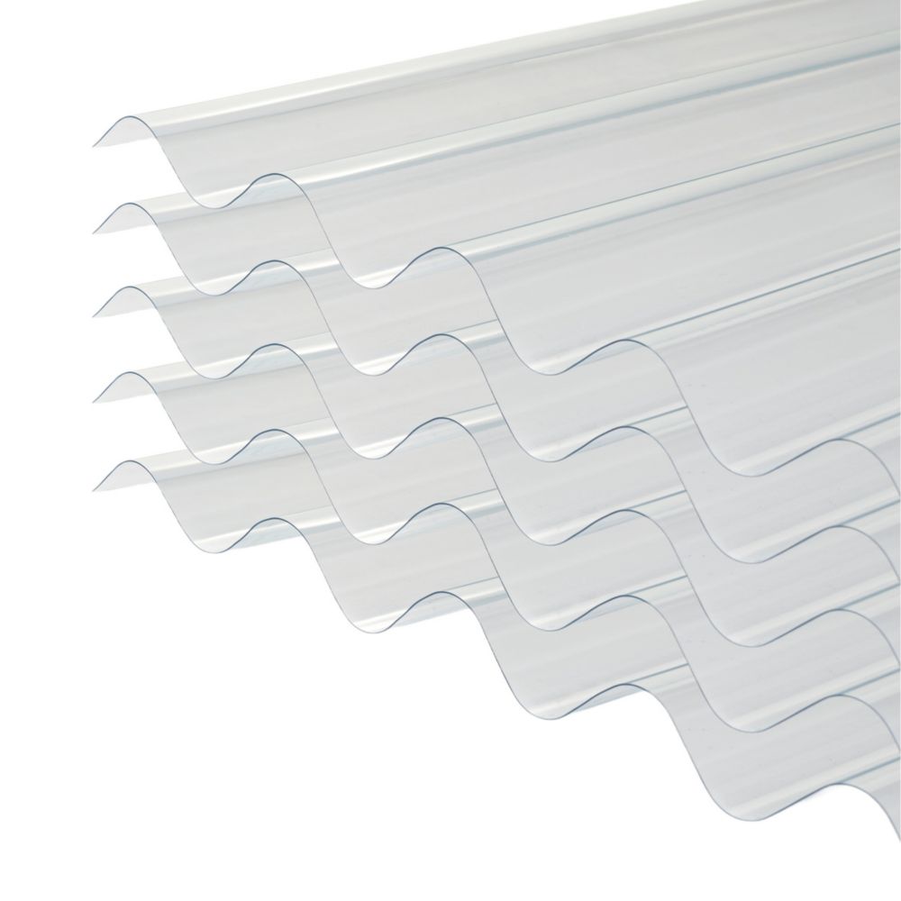 Radmat Building Materials Corrugated PVC Roofing Sheets Clear 2000mm x ...