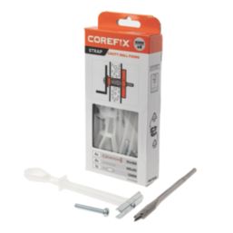 Corefix Strap Heavy Duty Hollow Wall Fixings M5 x 40mm 4 Pack - Screwfix