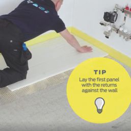 JG Underfloor JGUFHEDGE12 LowFit Edge Strip 100mm x 25m - Screwfix