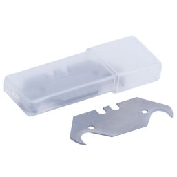 Essentials Hooked Utility Knife Blades 10 Pack - Screwfix