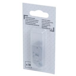 Essentials Hooked Utility Knife Blades 10 Pack - Screwfix