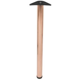 Rothley Worktop Leg Polished Copper 870-895mm - Screwfix