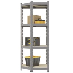 RB Boss Fastlok UDL/GALV 4-Tier Metal Garage Shelving Unit 420mm x ...