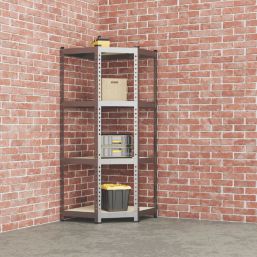 RB Boss Fastlok UDL/GALV 4-Tier Metal Garage Shelving Unit 420mm x ...
