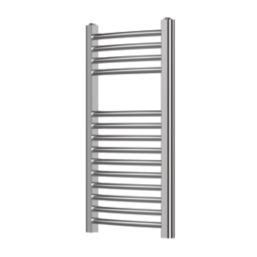 Blyss 700mm x 400mm 563BTU Chrome Curved Towel Radiator - Screwfix