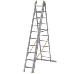 Werner Aluminium 6.86m Combination Ladder - Screwfix