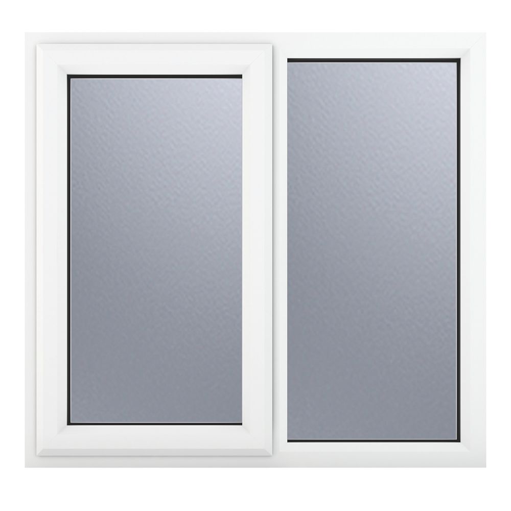 Crystal Left-Hand Opening Obscure Triple-Glazed Casement White uPVC ...