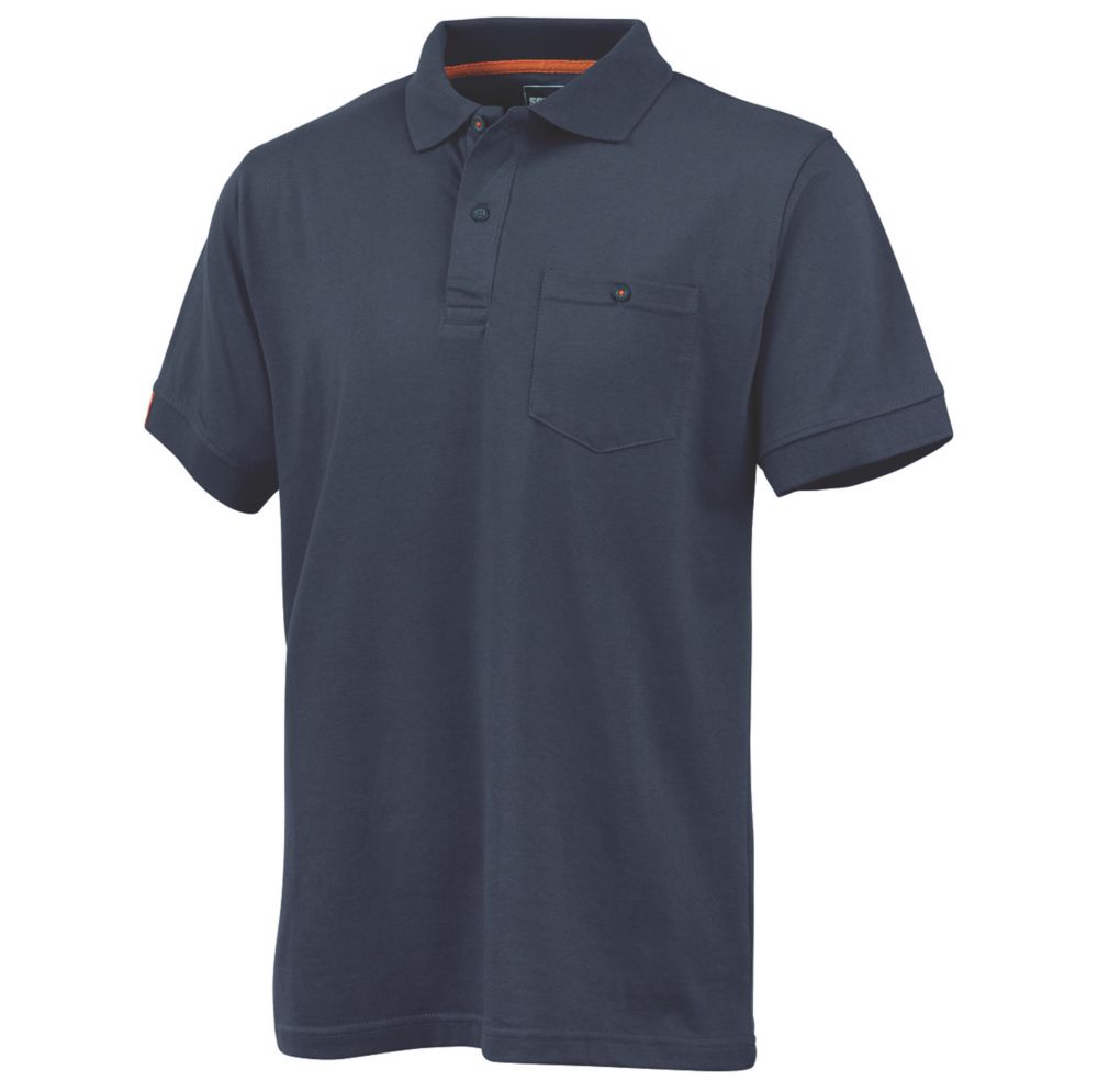 Scruffs Worker Polo Navy X Large 48" Chest - Screwfix