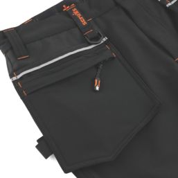 Scruffs Tansen Tech Work Trousers Black 34" W 32" L - Screwfix