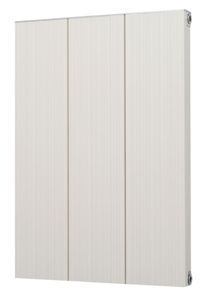Ignite 600mm x 418mm 1527BTU White Vertical Designer Radiator - Screwfix