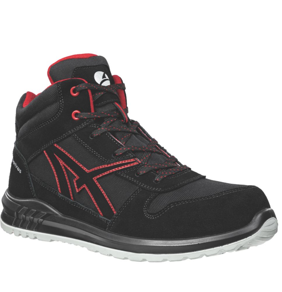 Albatros Clifton Mid Size 7 Black Water-Resistant Safety Boots - Screwfix