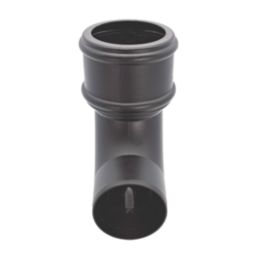 FloPlast Push-Fit 92.5° Single Socket Bend (Socket/Spigot) Black 110mm ...