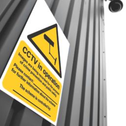 Essentials "CCTV In Operation" Sign 210mm x 148mm - Screwfix