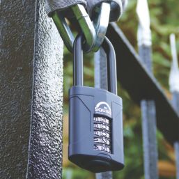 Squire CP60/2.5 Water-Resistant Long Shackle Combination Padlock Blue ...