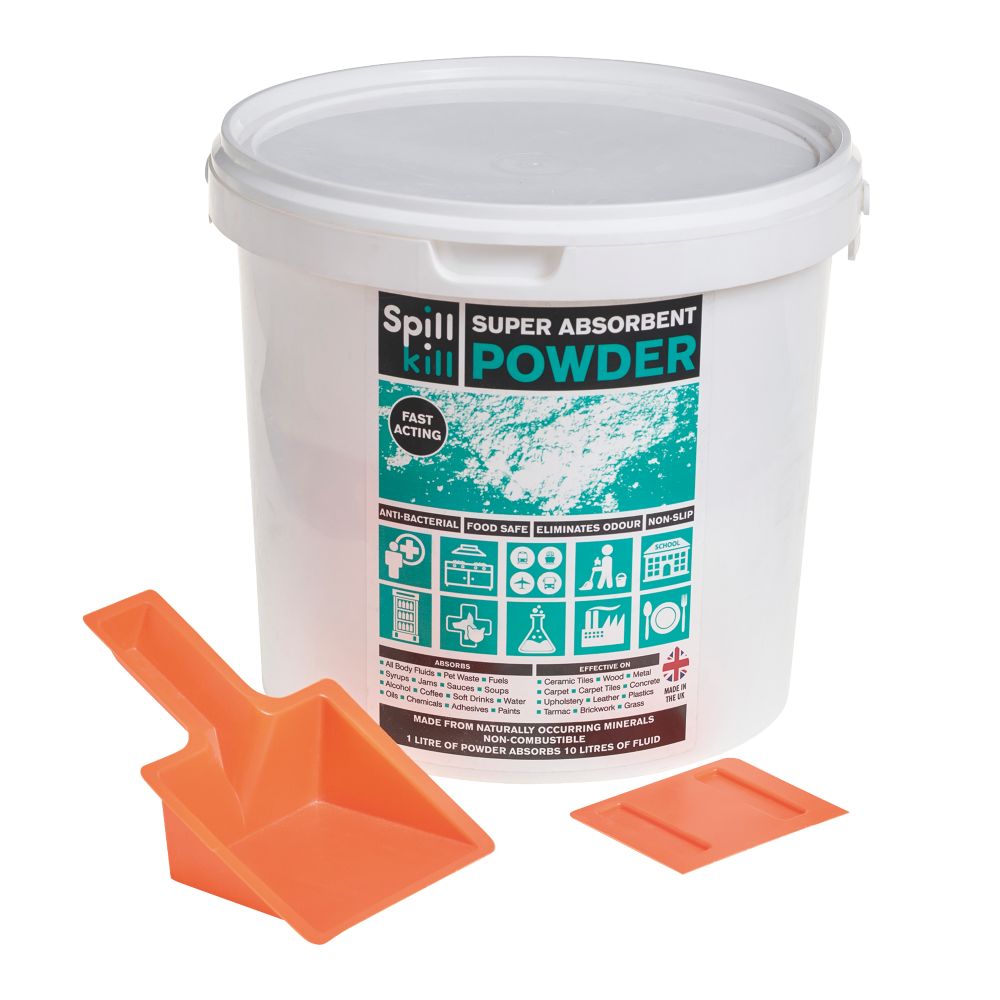 Spill Kill Absorbent Powder 5Ltr 10 Pack - Screwfix