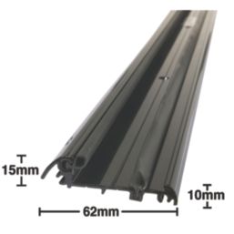 Stormguard Slimline Rain & Draught Excluder Black 914mm - Screwfix