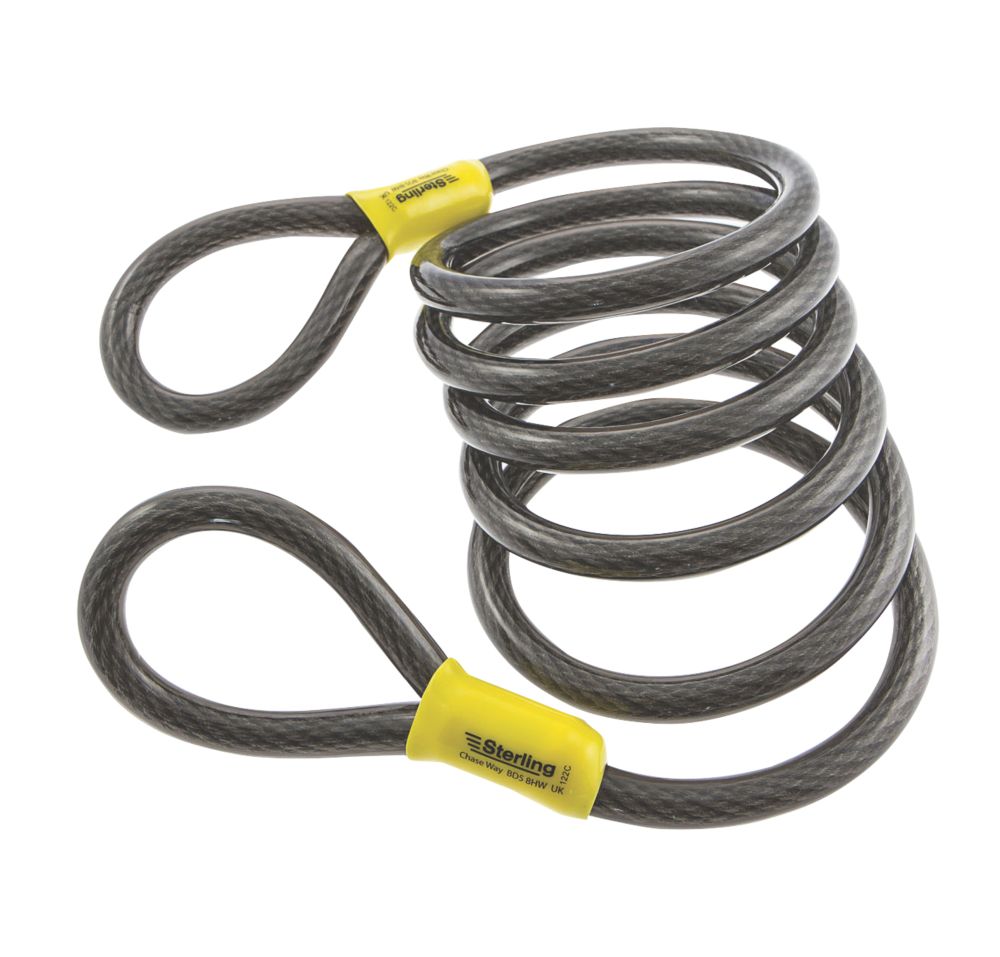 Sterling Steel Braided Security Cable 2.1m x 12mm - Screwfix