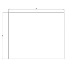 House Beautiful Pewter Kitchen Splashback 900mm x 750mm x 6mm - Screwfix