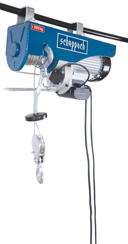 Scheppach 999kg Electric Hoist | Workshop Equipment | Screwfix.com
