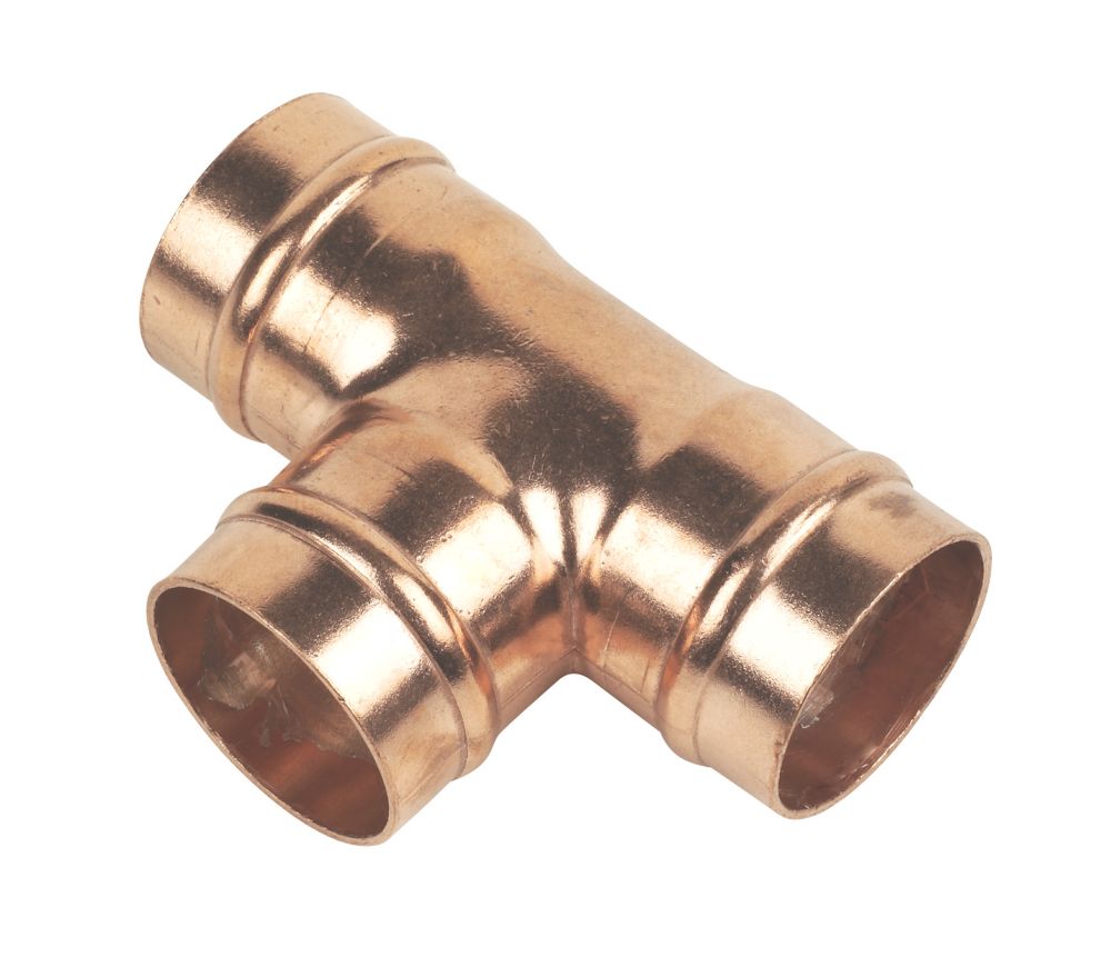 Solder Ring Equal Tees Pipe Fittings | Plumbing | Screwfix.com