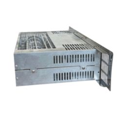 TCP 2000W Electric Plinth-Mounted Fan Heater Silver - Screwfix