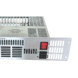 TCP 2000W Electric Plinth-Mounted Fan Heater Silver - Screwfix