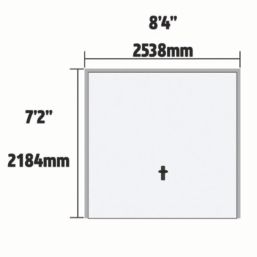 Gliderol Horizontal 8' x 7' Non-Insulated Framed Steel Up & Over Garage ...