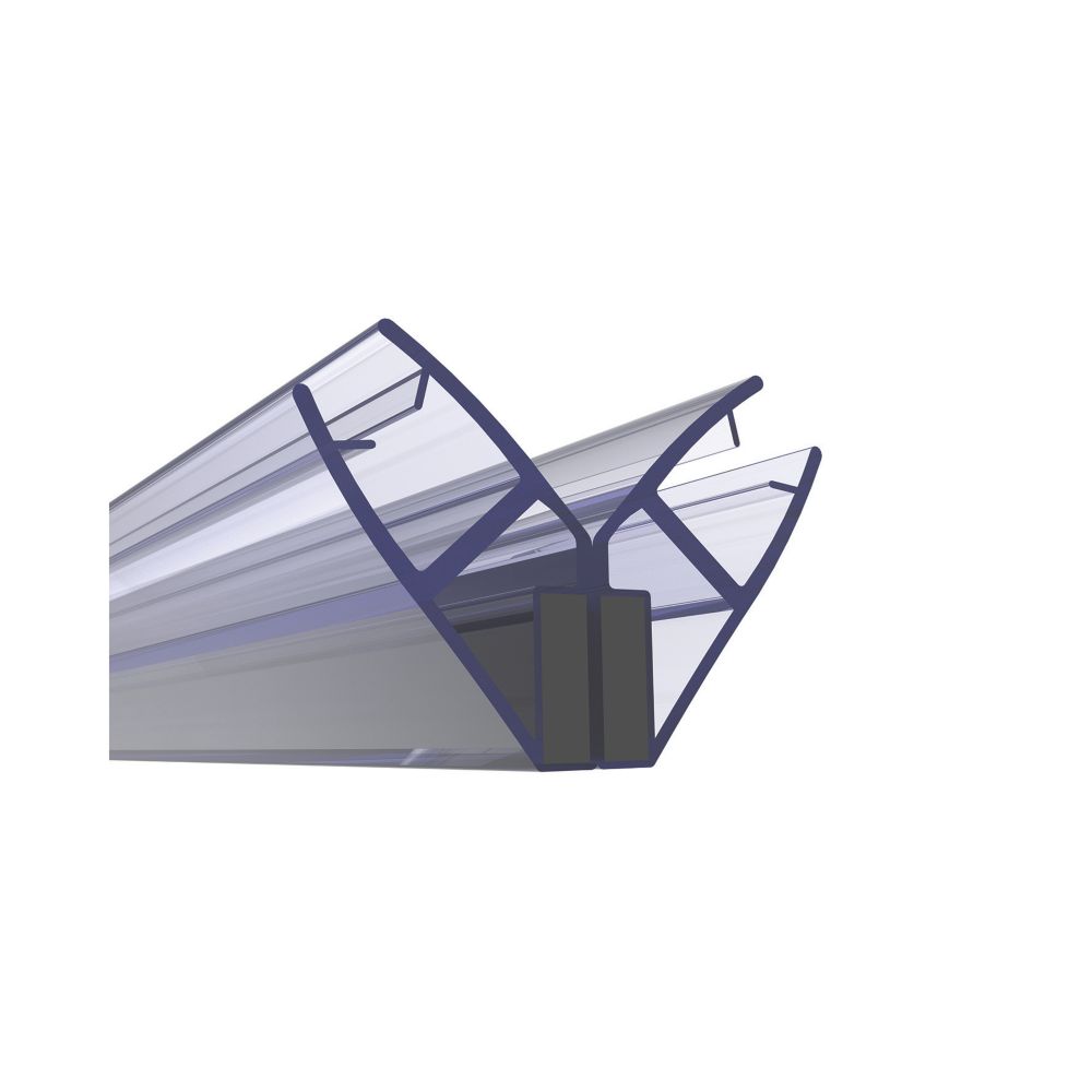 ETAL Neo Magnetic Sliding Shower Door Seals Clear 8mm x 2000mm 2 Pack ...