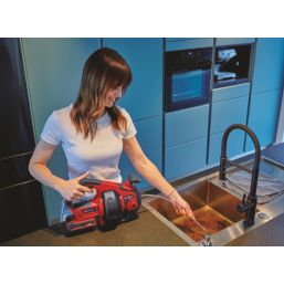 Einhell TE DA 18 760 Li Solo 18V Li Ion Power X Change 7.6m Cordless Drain Cleaner Bare Screwfix