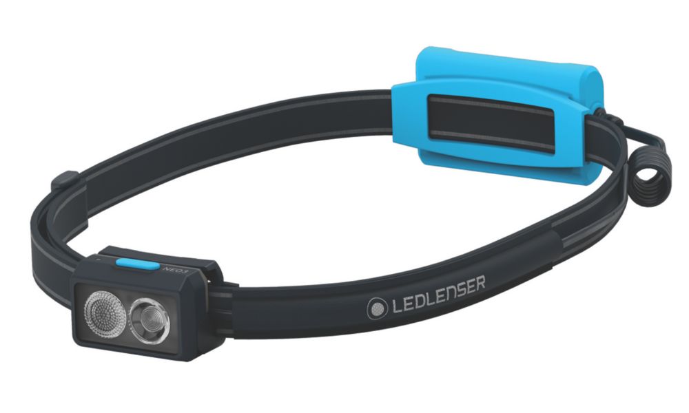 LEDlenser NEO3 Rechargeable LED Head Torch Blue 400lm - Screwfix