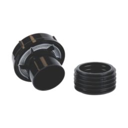 FloPlast Push-Fit Air Admittance Valve Black 110mm - Screwfix