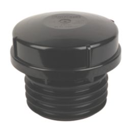 FloPlast Push-Fit Air Admittance Valve Black 110mm - Screwfix