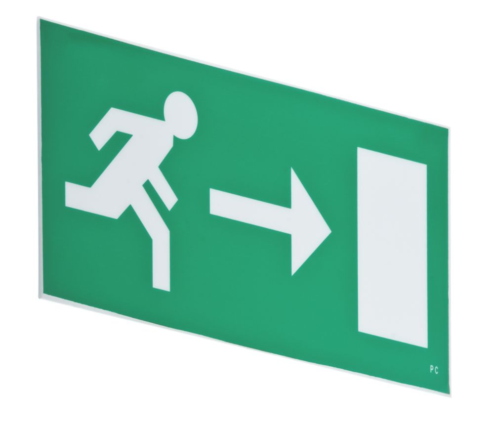 LAP Emergency Exit Right Front Plate 185mm x 385mm - Screwfix