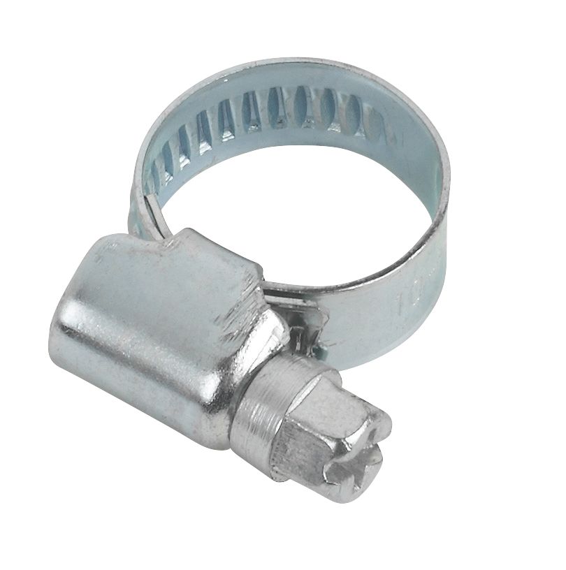 Easyfix Blue Zinc-Plated Hose Clips 10-16mm 10 Pack - Screwfix