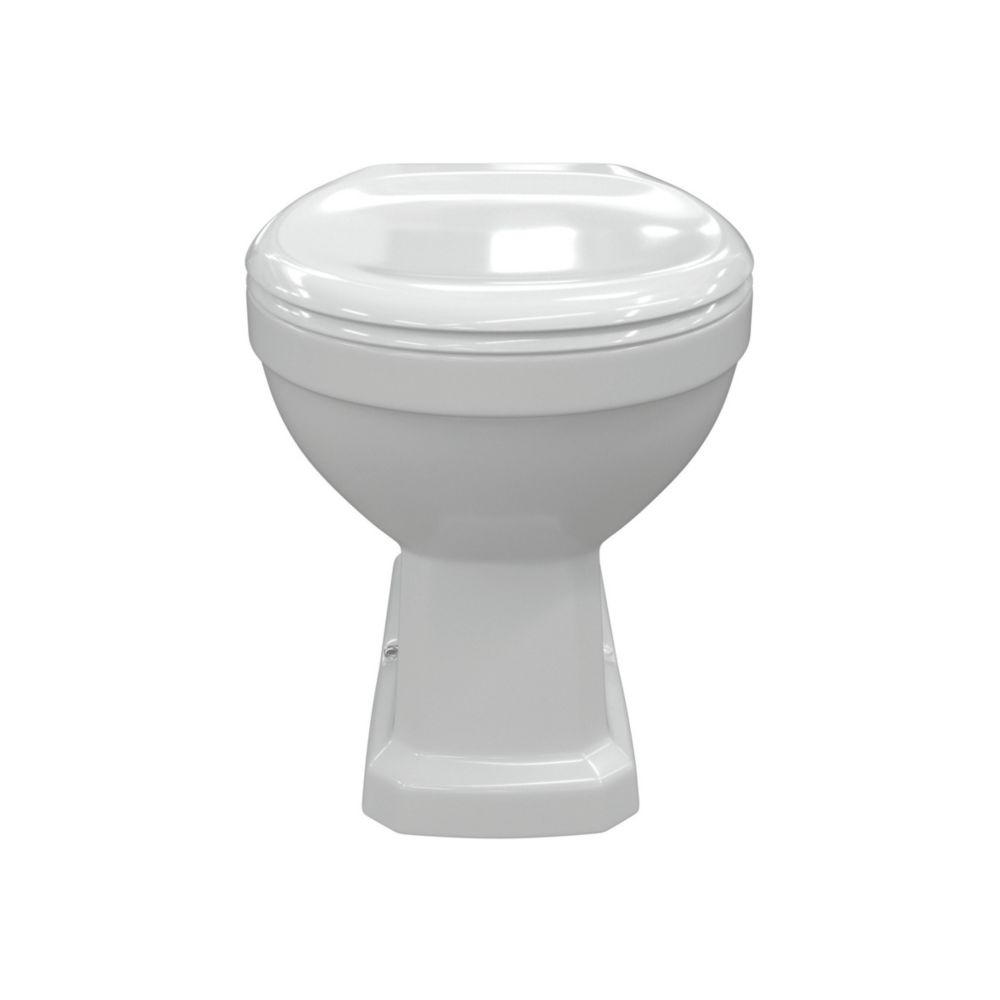 Traditional Soft-Close Back-to-Wall Toilet - Screwfix