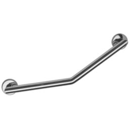 Croydex Angled Household Grab Bar Chrome 600mm - Screwfix