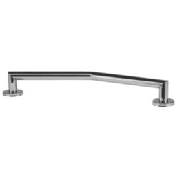 Croydex Angled Household Grab Bar Chrome 600mm - Screwfix